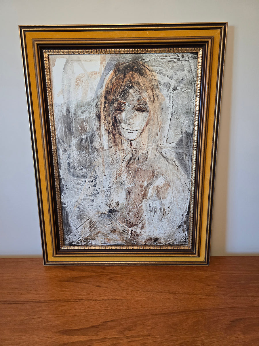 David C. Armstrong 1972 Oil Painting – Brassy Beehive